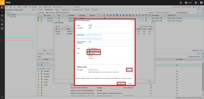 N-Able RMM Zorus Agent Deployment